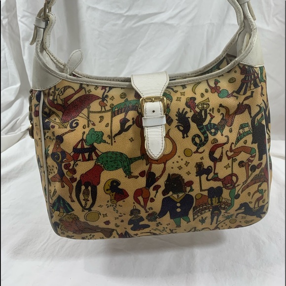Piero Guidi | Bags | Vintage Piero Guidi Magic Circus Coated Canvas And ...
